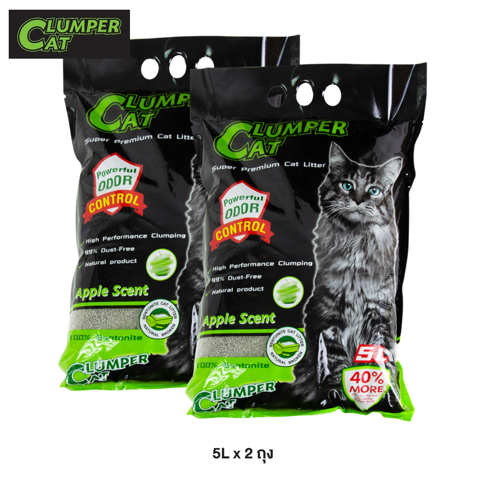 Clumper Cat ทรายแมวเบนโทไนท์ เก็บกลิ่นดีเยี่ยม ไร้ฝุ่น 99% กลิ่นแอป ...
