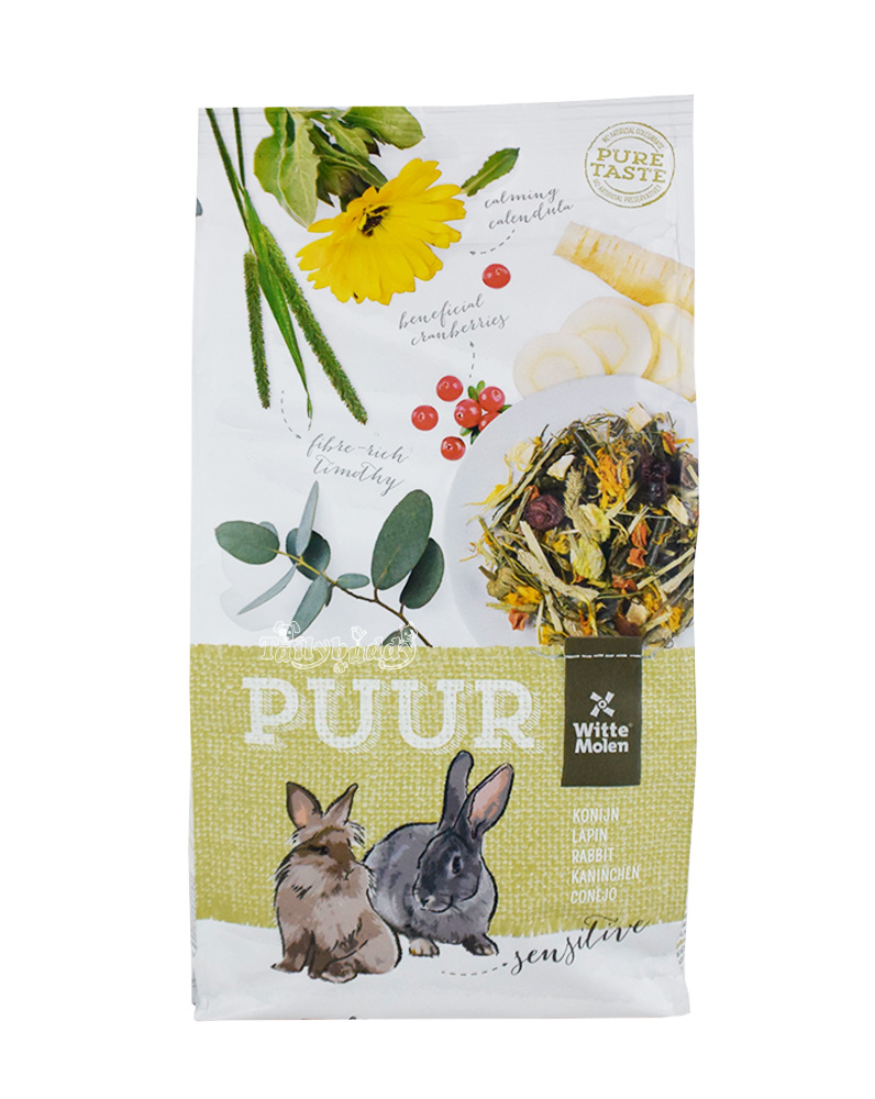 PUUR Rabbit Sensitive อาหารกระต่าย สูตรดาวเรือง หัวผักกาด ช่วยระบบย่อย ...