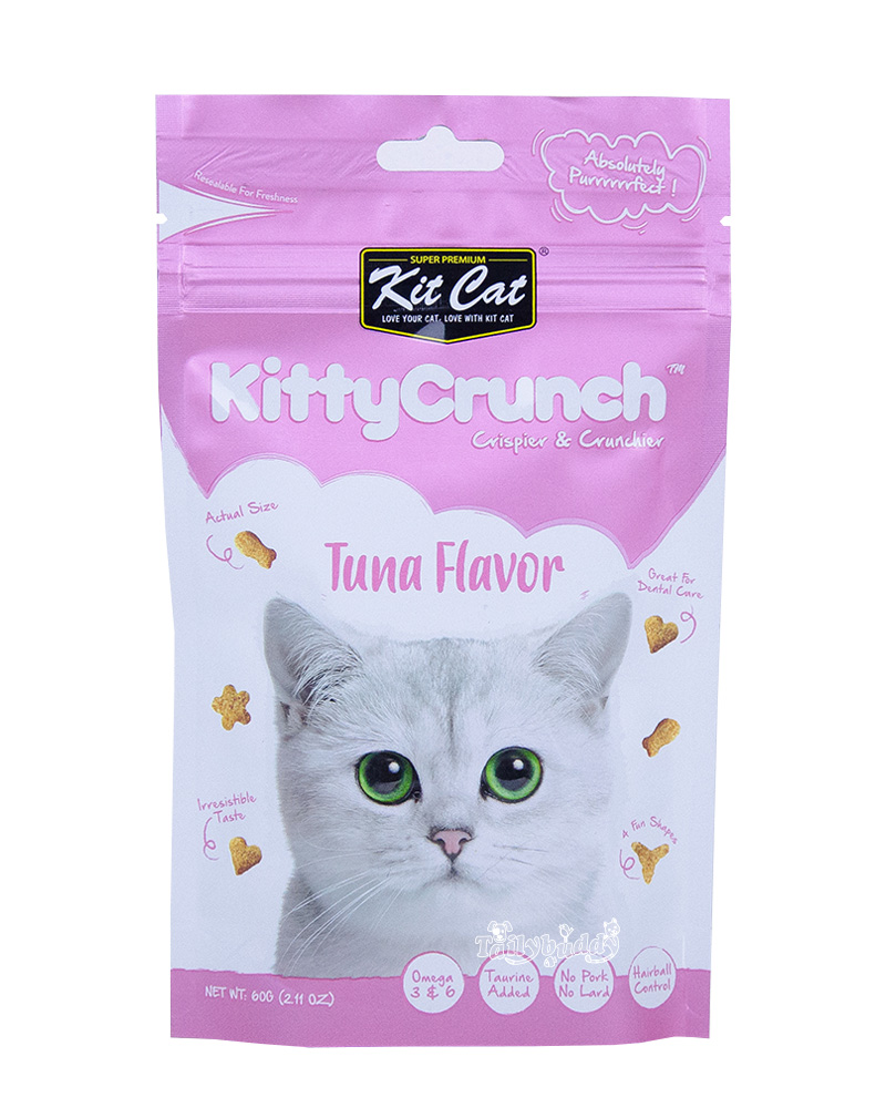 Kit Cat คิตตี้ครันชี่ รสปลาทูน่า ขนมแมวกรุบกรอบ 4 รูปทรงเคี้ยวสนุก ช่วย ...